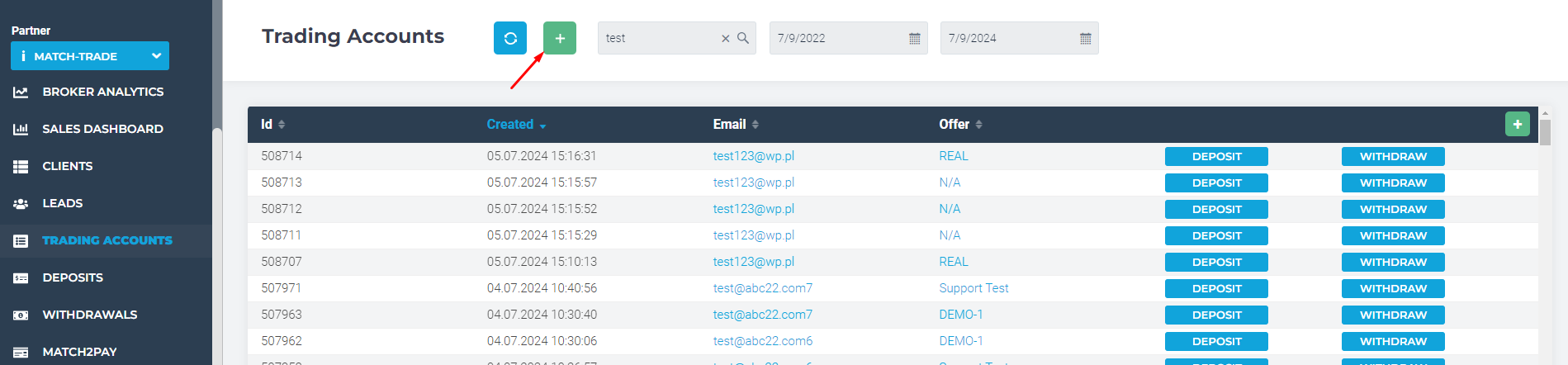 Technical Documentation Page - Match-Trade Technologies